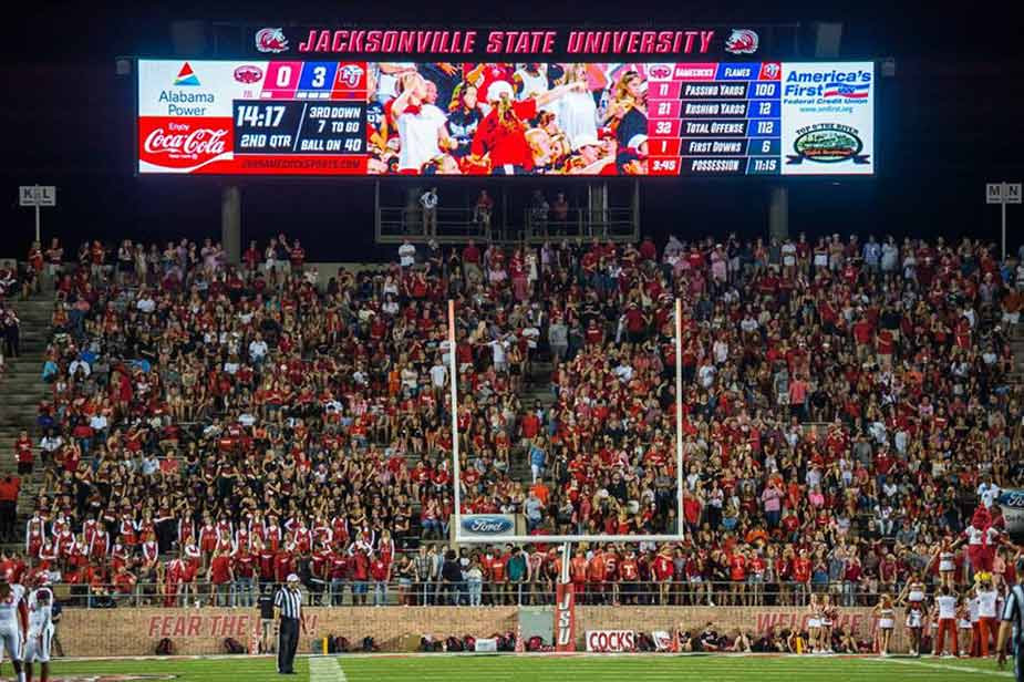 Jacksonville State University Unveils New Daktronics LED Video Display