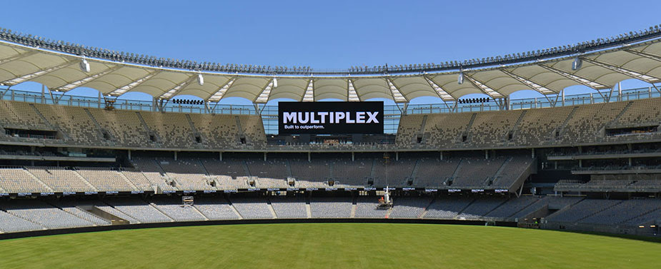 Australia’s New Perth Stadium Installs Eight Daktronics LED Video Displays