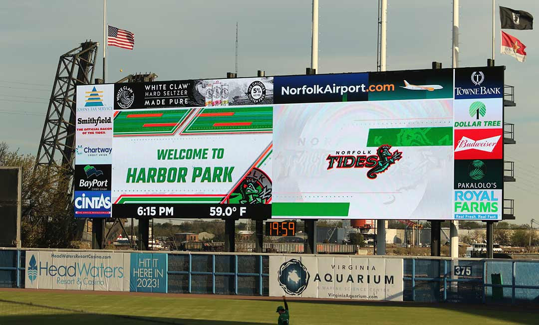 Daktronics Board for Norfolk Tides Is 2nd-Largest in Minor Leagues
