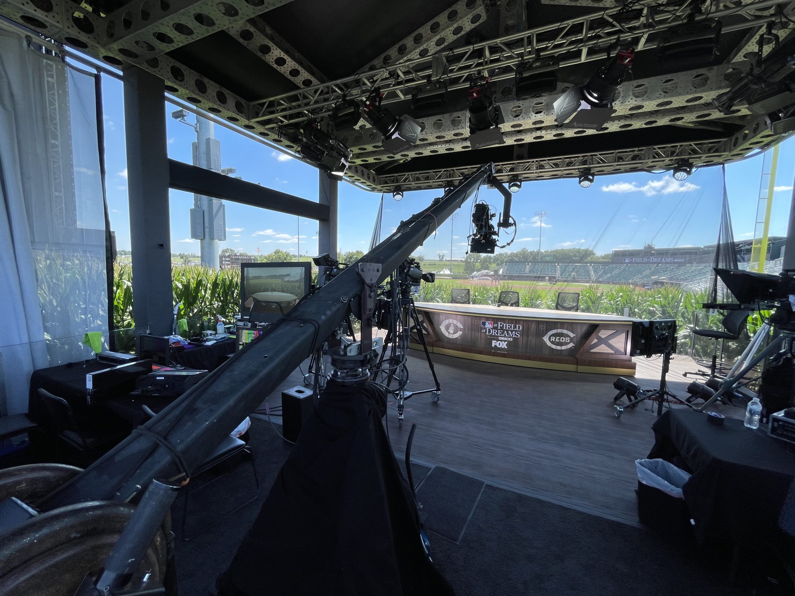 Live From MLB at Field of Dreams: Fox Sports’ Studio Crew Lowers ...