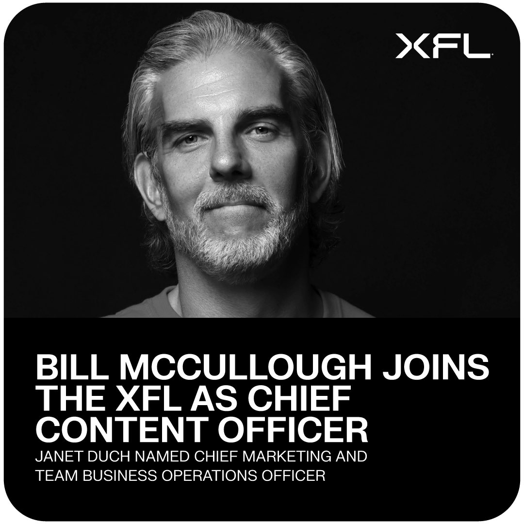XFL Hires Former Faze Clan, NFL, and HBO Sports Exec Bill McCullough as ...