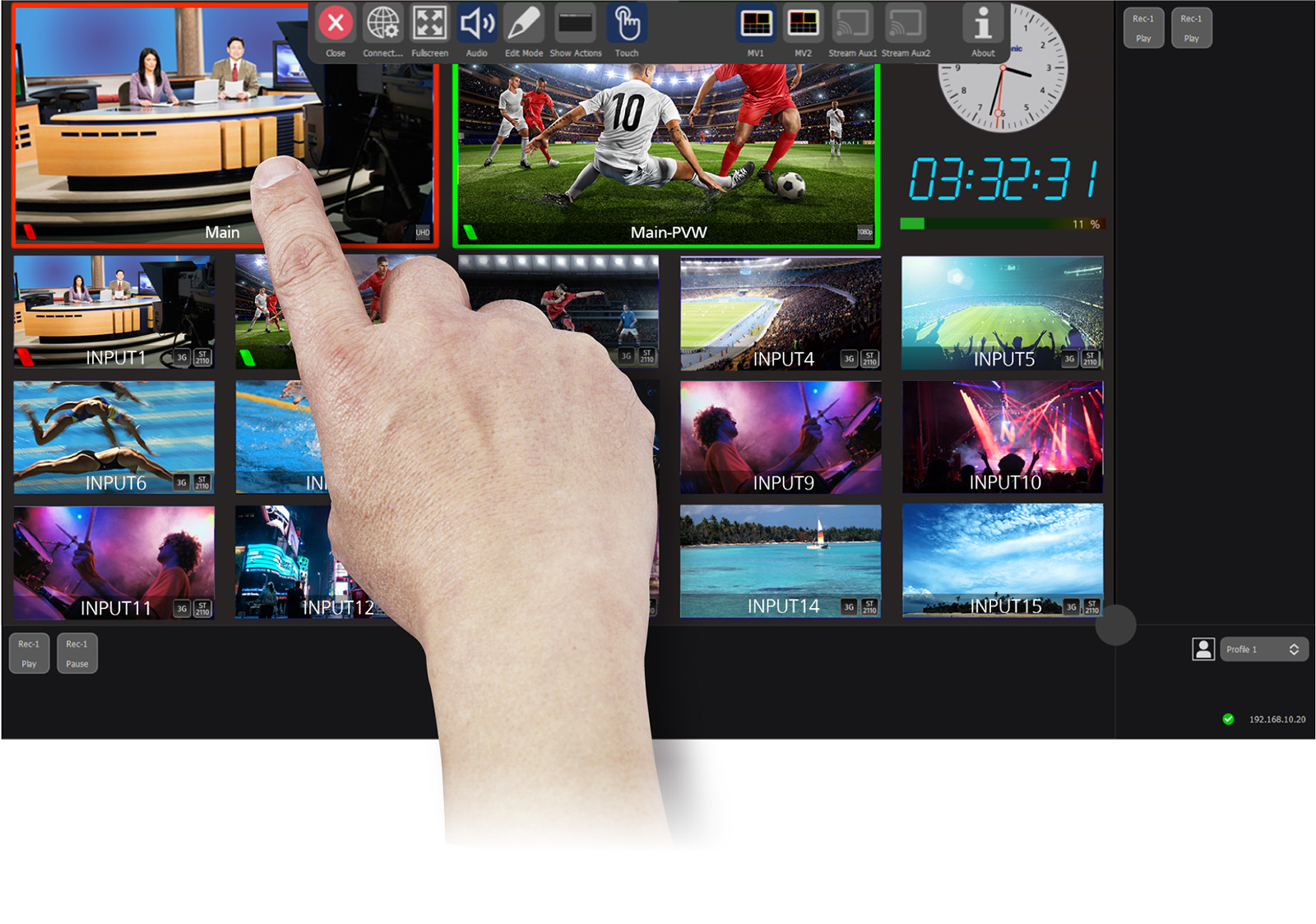 Panasonic Connect Adds KAIROS Touch Control Panel Software Feature