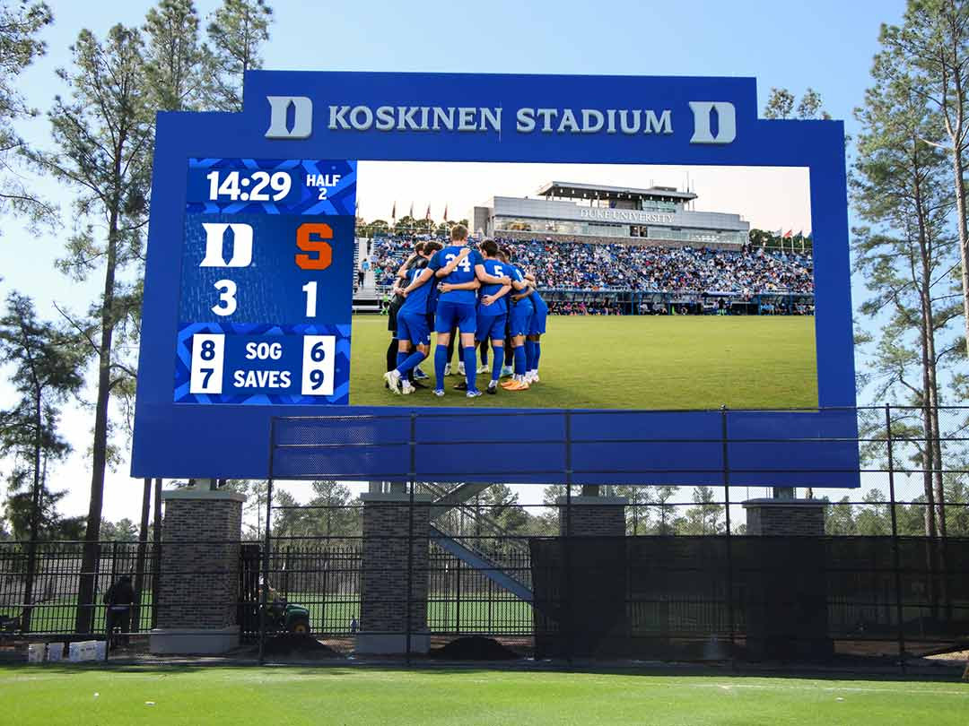 Daktronics Delivers Video Displays for Duke Aquatics, Soccer and Lacrosse