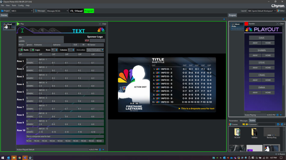 Chyron and NBC Sports Partner to Deploy Innovative Graphics Solution