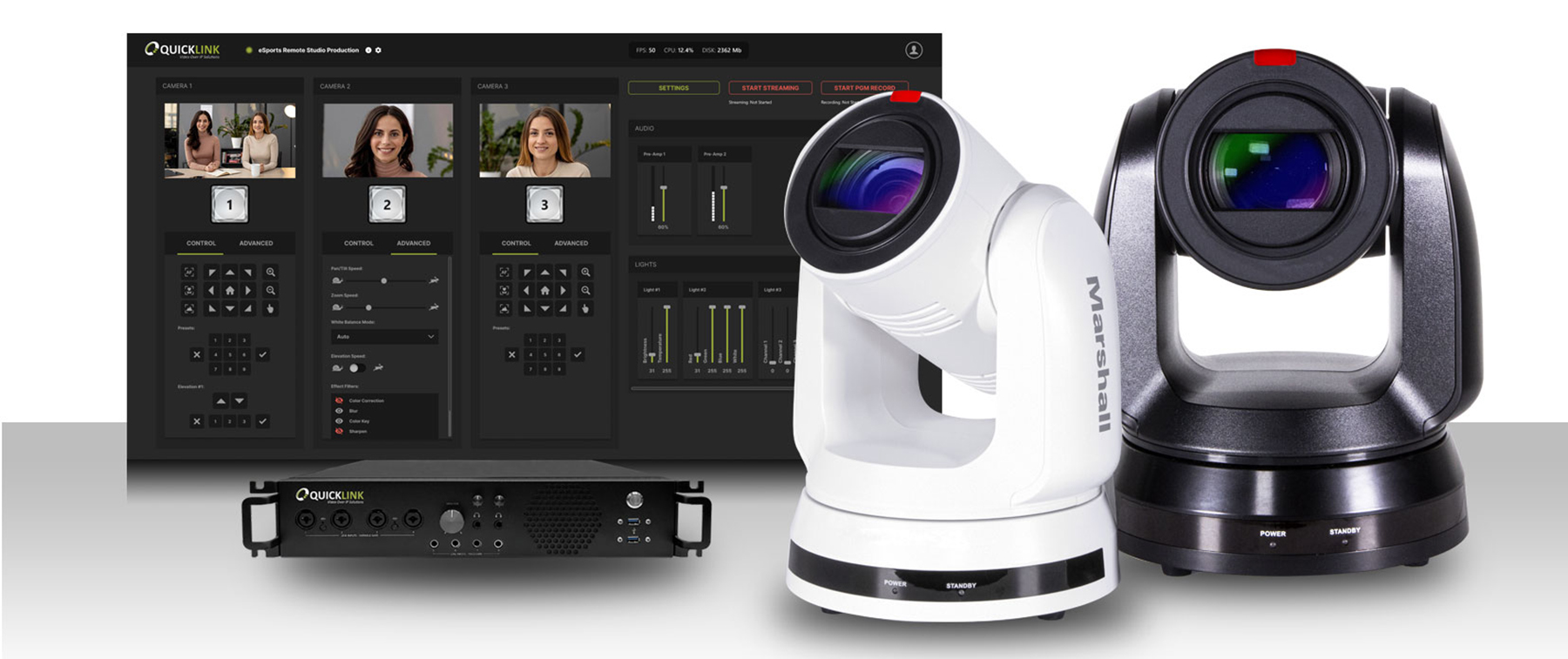 Marshall Cameras Compatible With Quicklink Remote Studio Solution