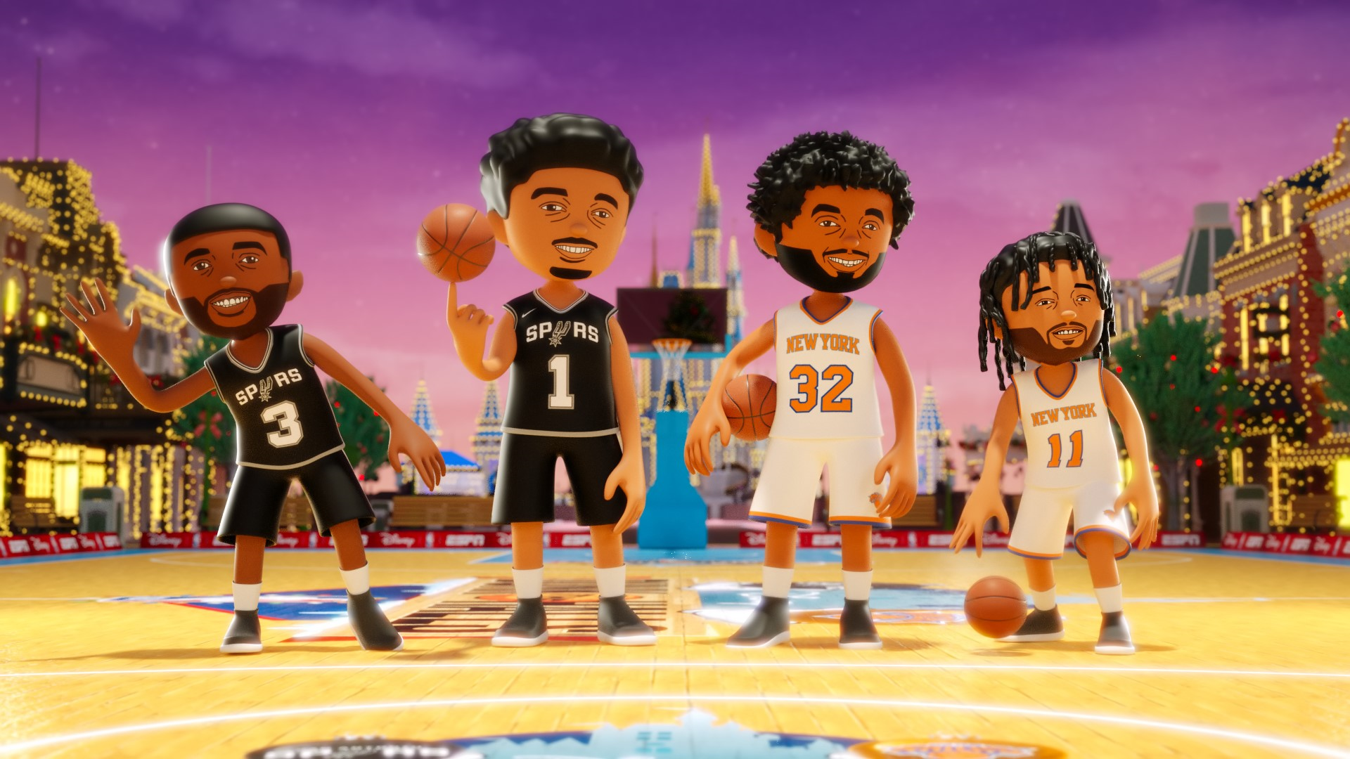 ESPN Teases Look for Dunk the Halls NBA Animated Altcast With New ...