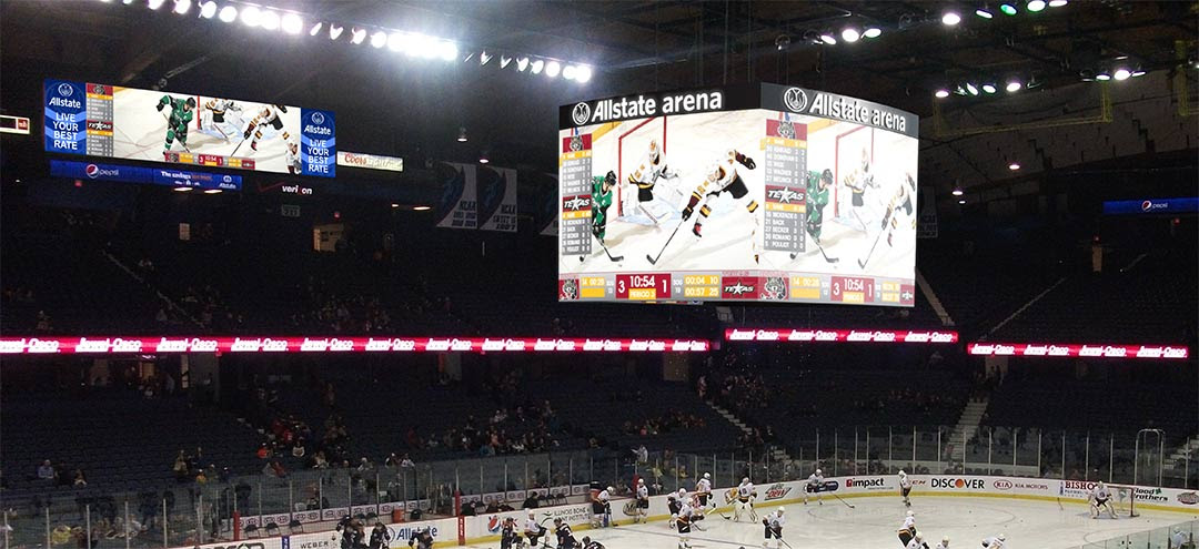 Allstate Arena Enhances Fan Experience With 30 LED Displays From Daktronics