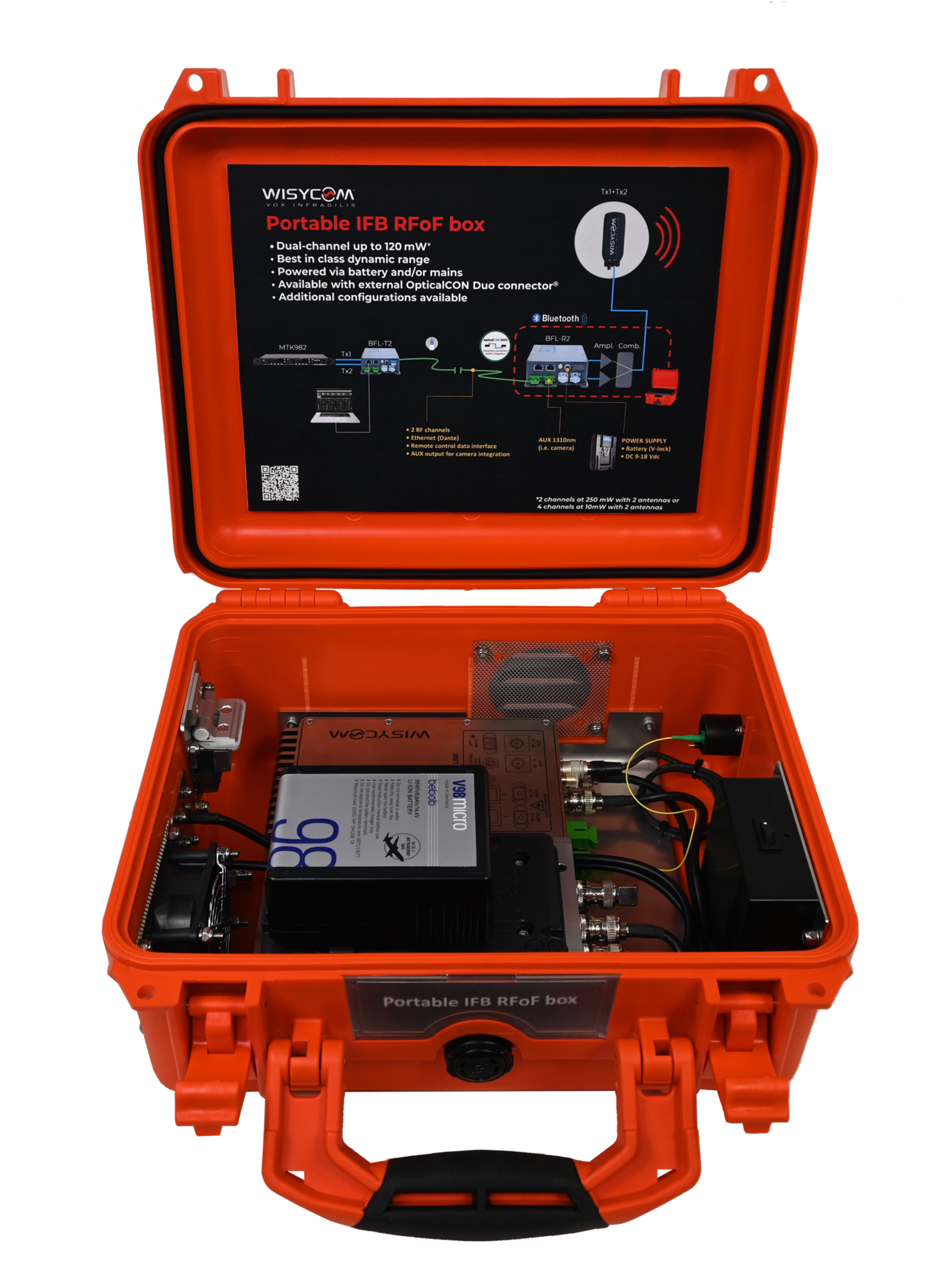 IBC 2025: Wisycom Showcase Portable RF-Over-Fiber Box, MTP61 XL Transmitter